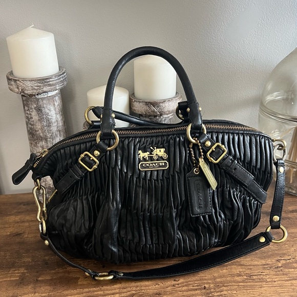 Coach | Bags | Coach Madison Sophia Gathered Leather Satchel | Poshmark